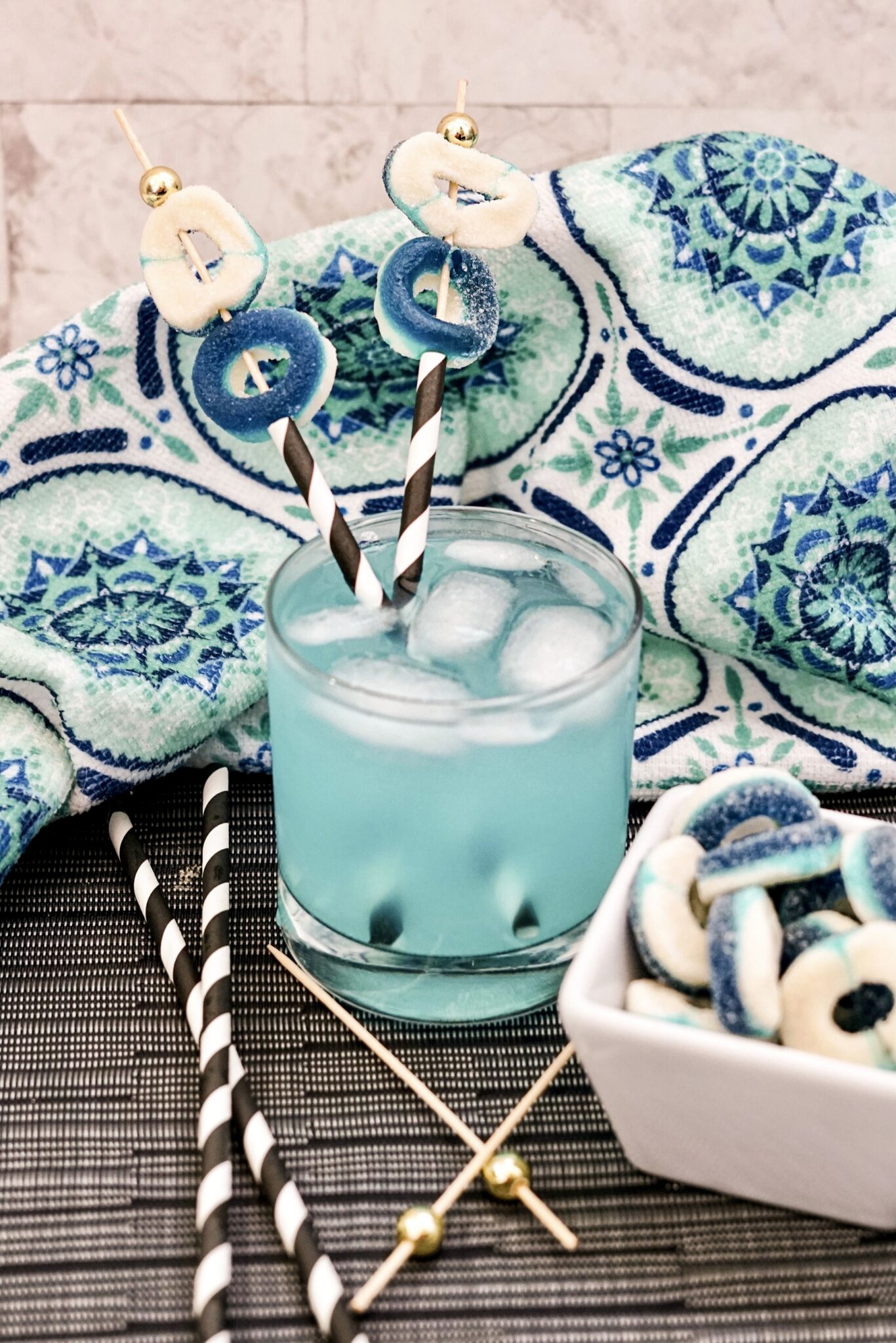 Blue Raspberry Vodka Cocktail - Lemonade