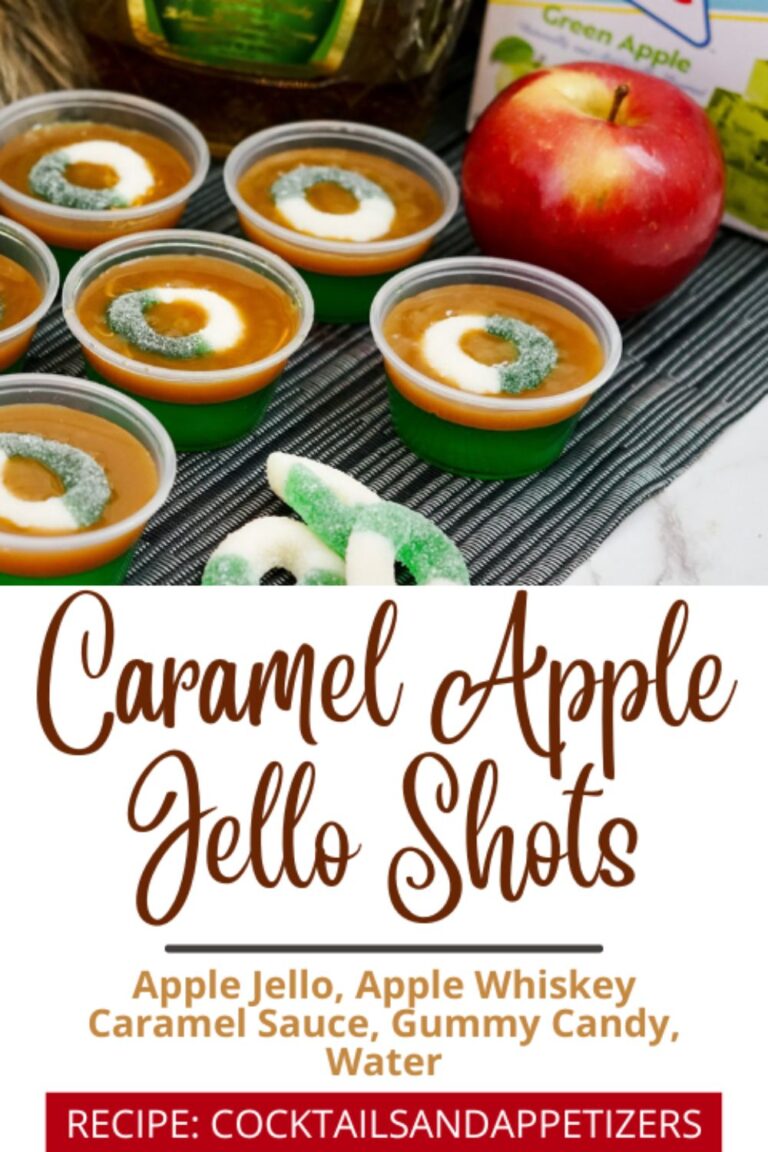 Caramel Apple Jello Shots - Cocktails and Appetizers