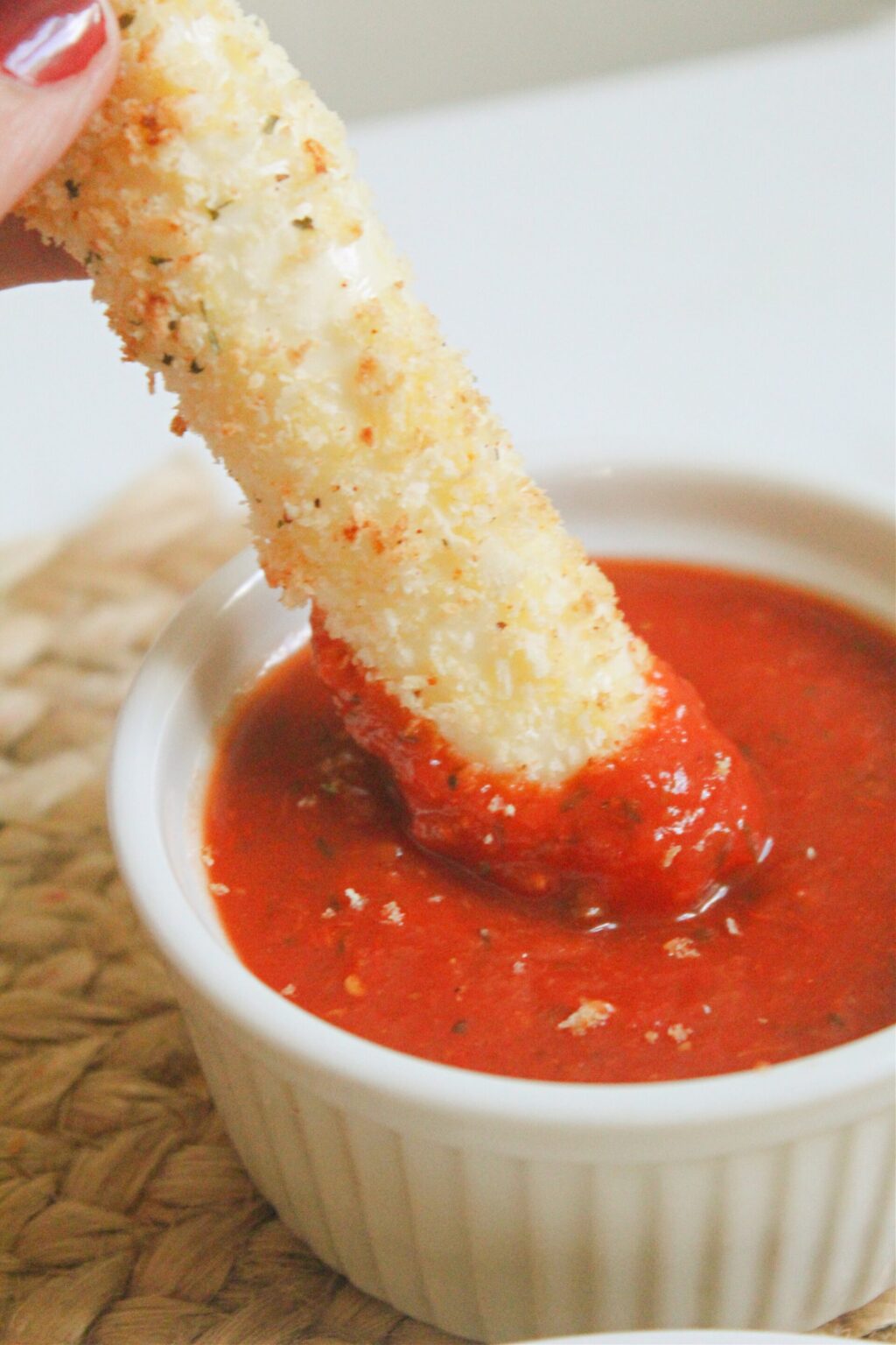 Air Fryer Mozzarella Sticks - Cocktails and Appetizers