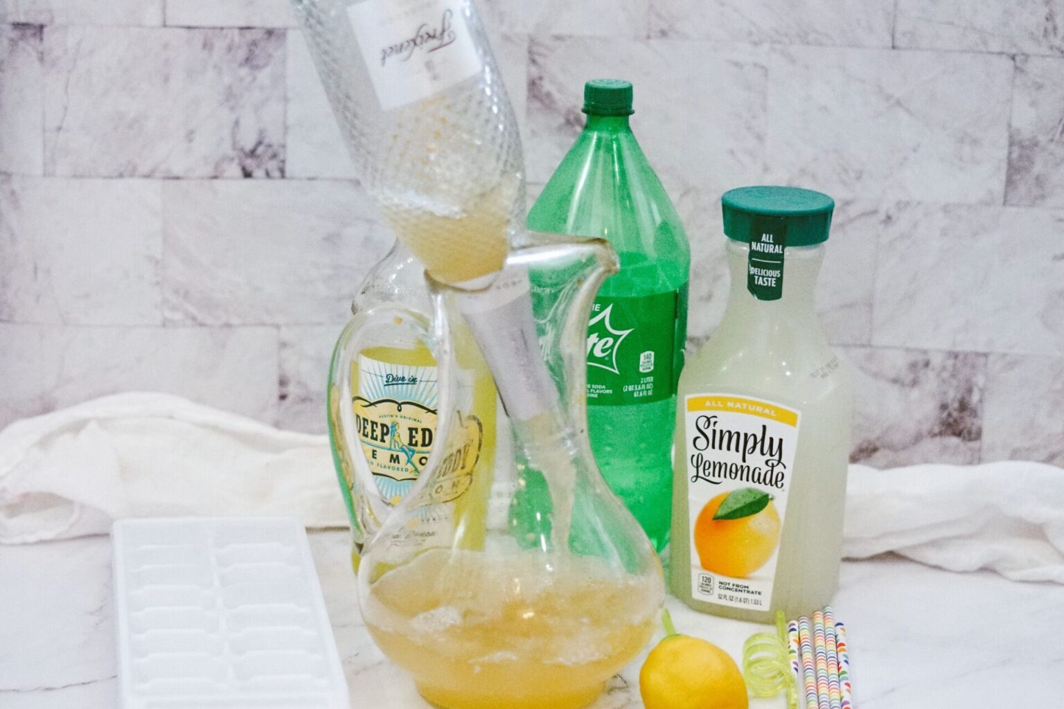 Champagne and Lemonade Cocktail - Cocktails and Appetizers