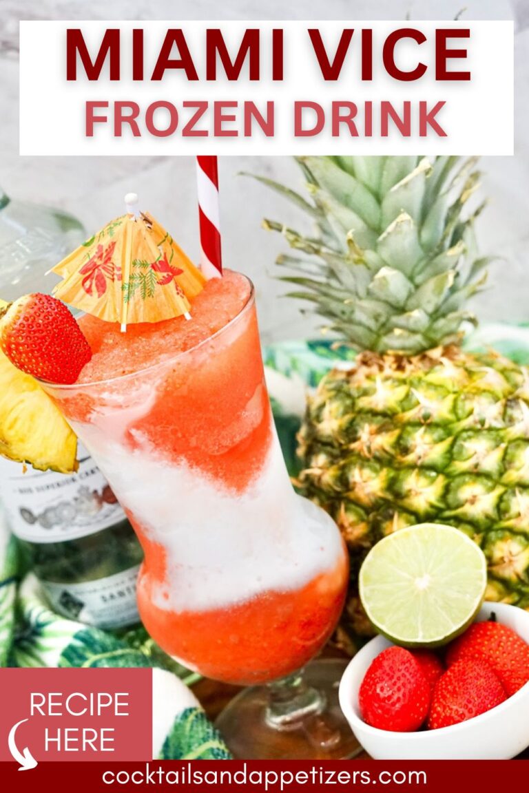 Miami Vice Cocktail - Cocktails and Appetizers
