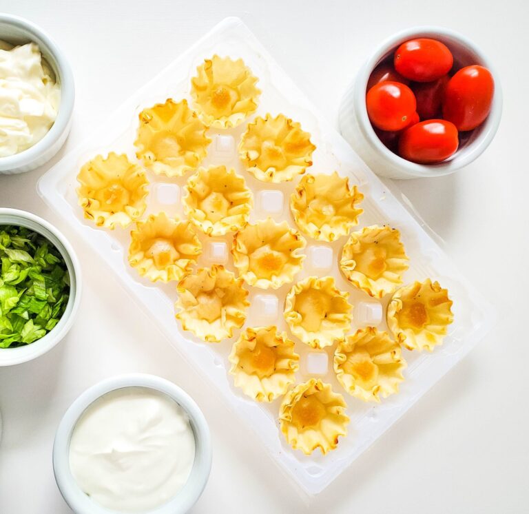 BLT Bites - Phyllo Appetizer - Cocktails and Appetizers