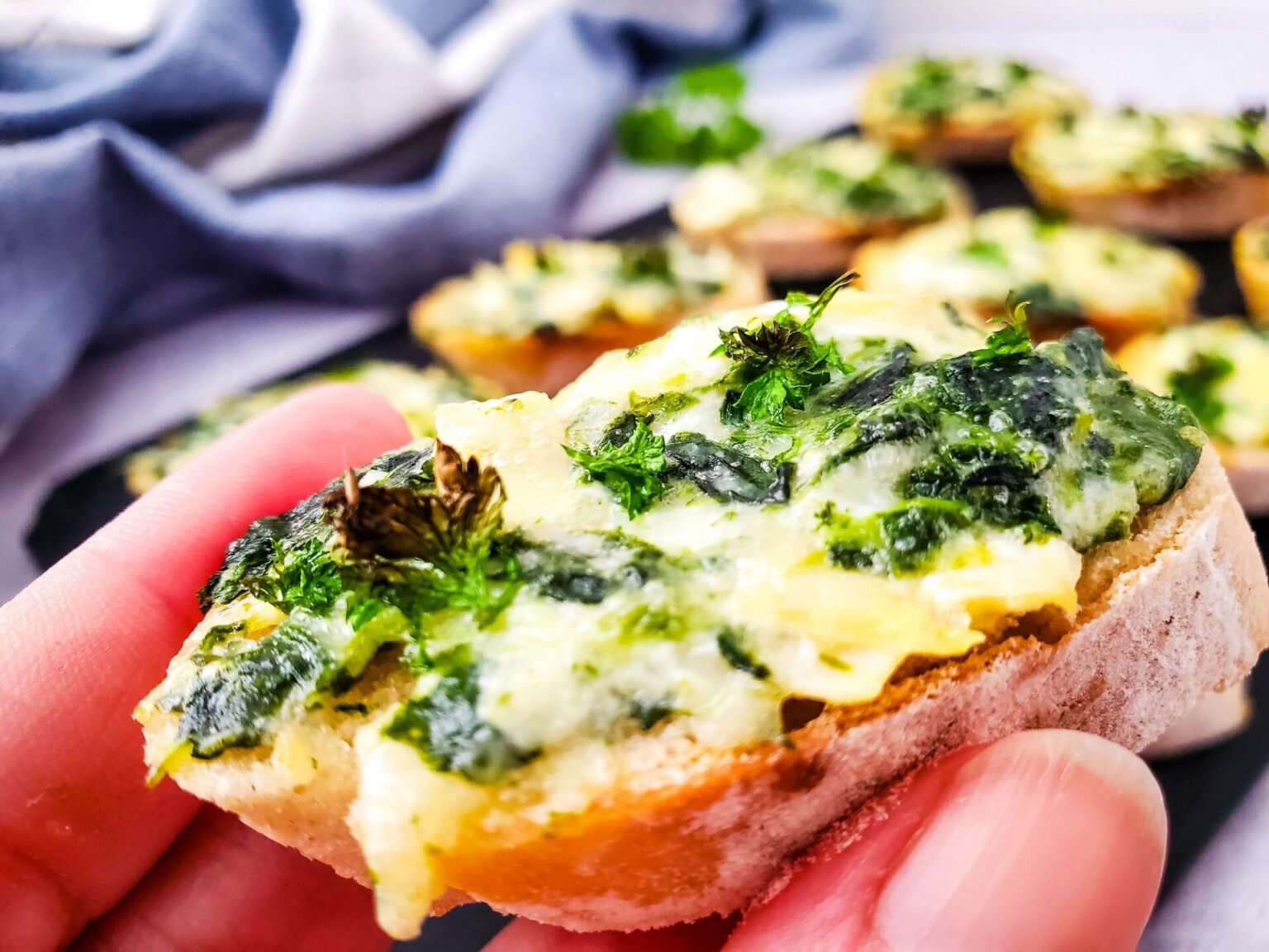 Spinach Artichoke Crostini - Cocktails and Appetizers