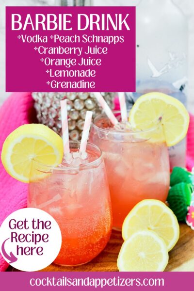 Barbie Drink - Cocktails and Appetizers