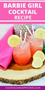 Barbie Drink - Cocktails and Appetizers