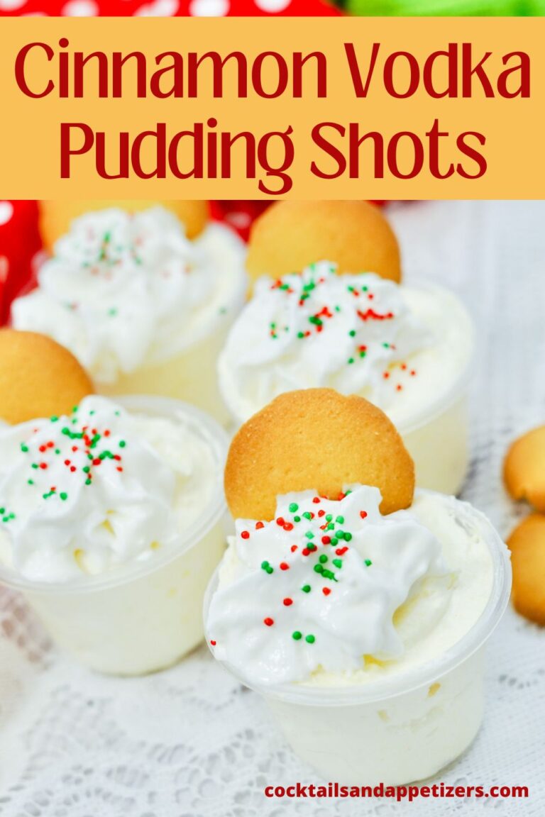 Cinnamon Vodka Pudding Shots - Cocktails and Appetizers