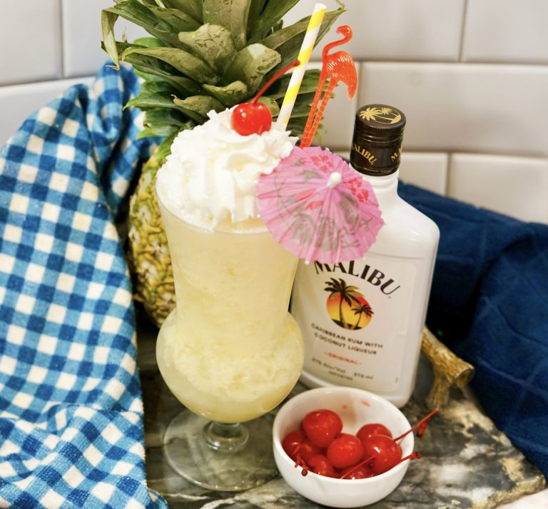 Homemade Malibu Pina Colada Cocktail - Cocktails and Appetizers