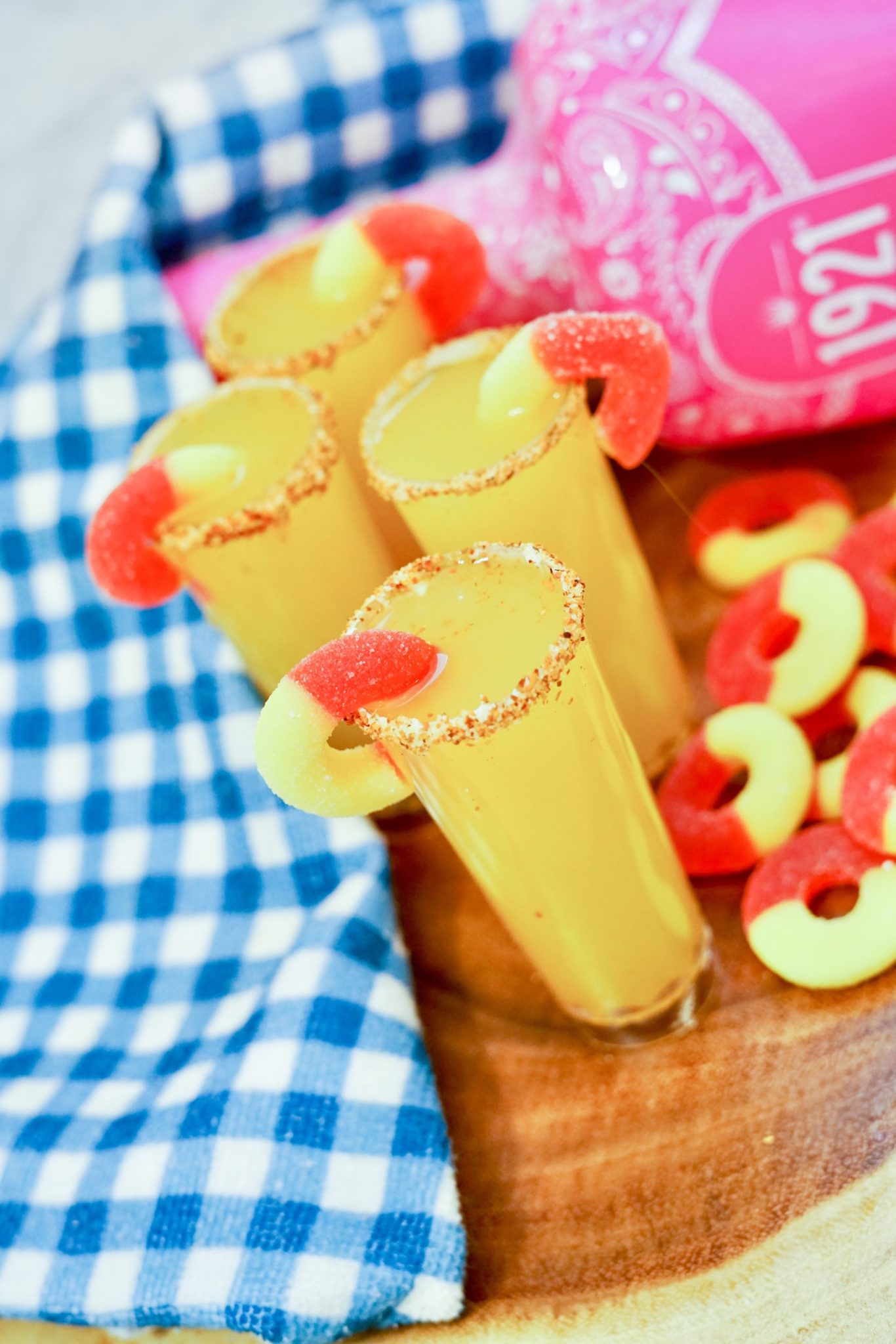Peach Margarita Shooters - Cocktails and Appetizers