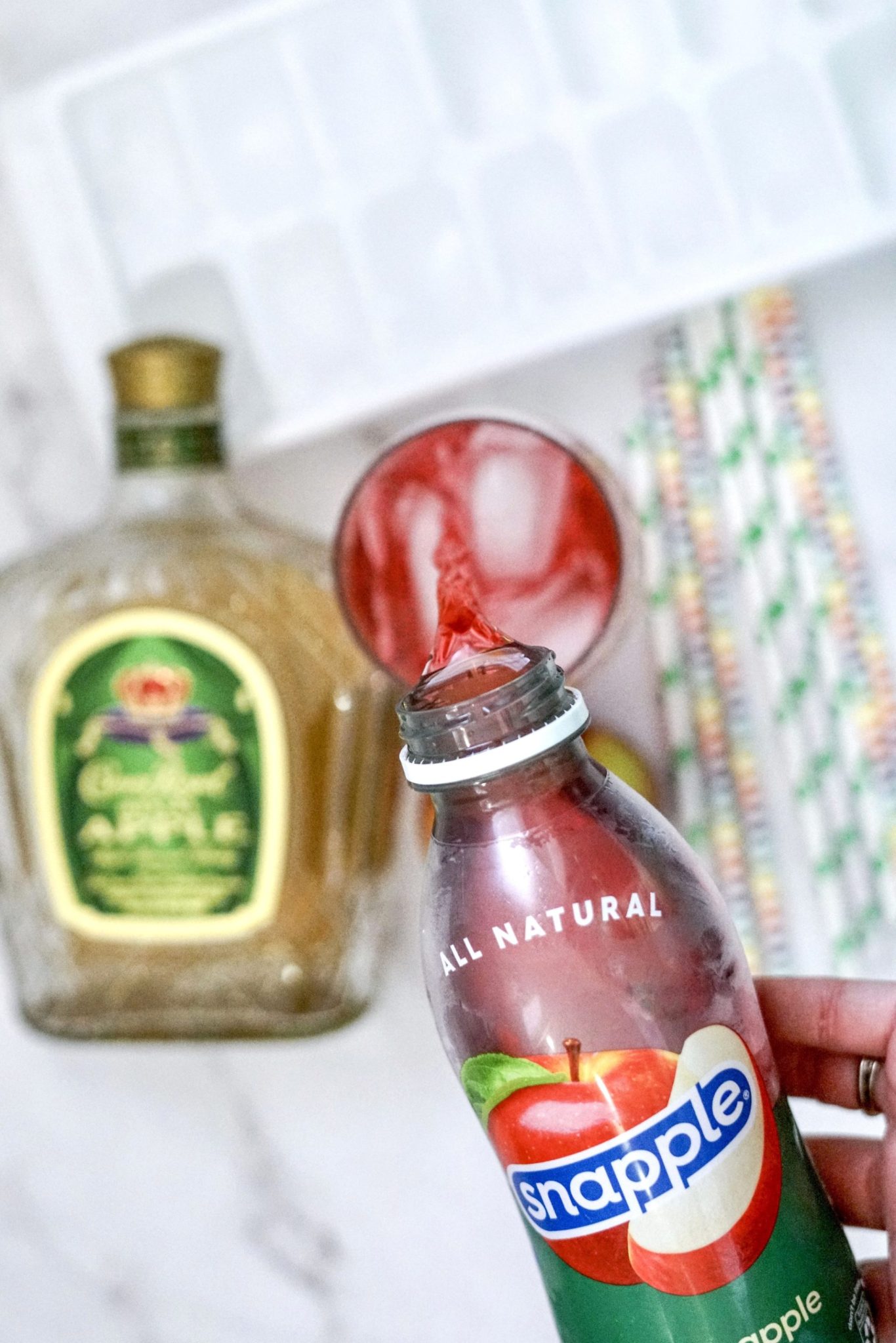 Snapple Apple Whiskey Cocktail - Cocktails and Appetizers