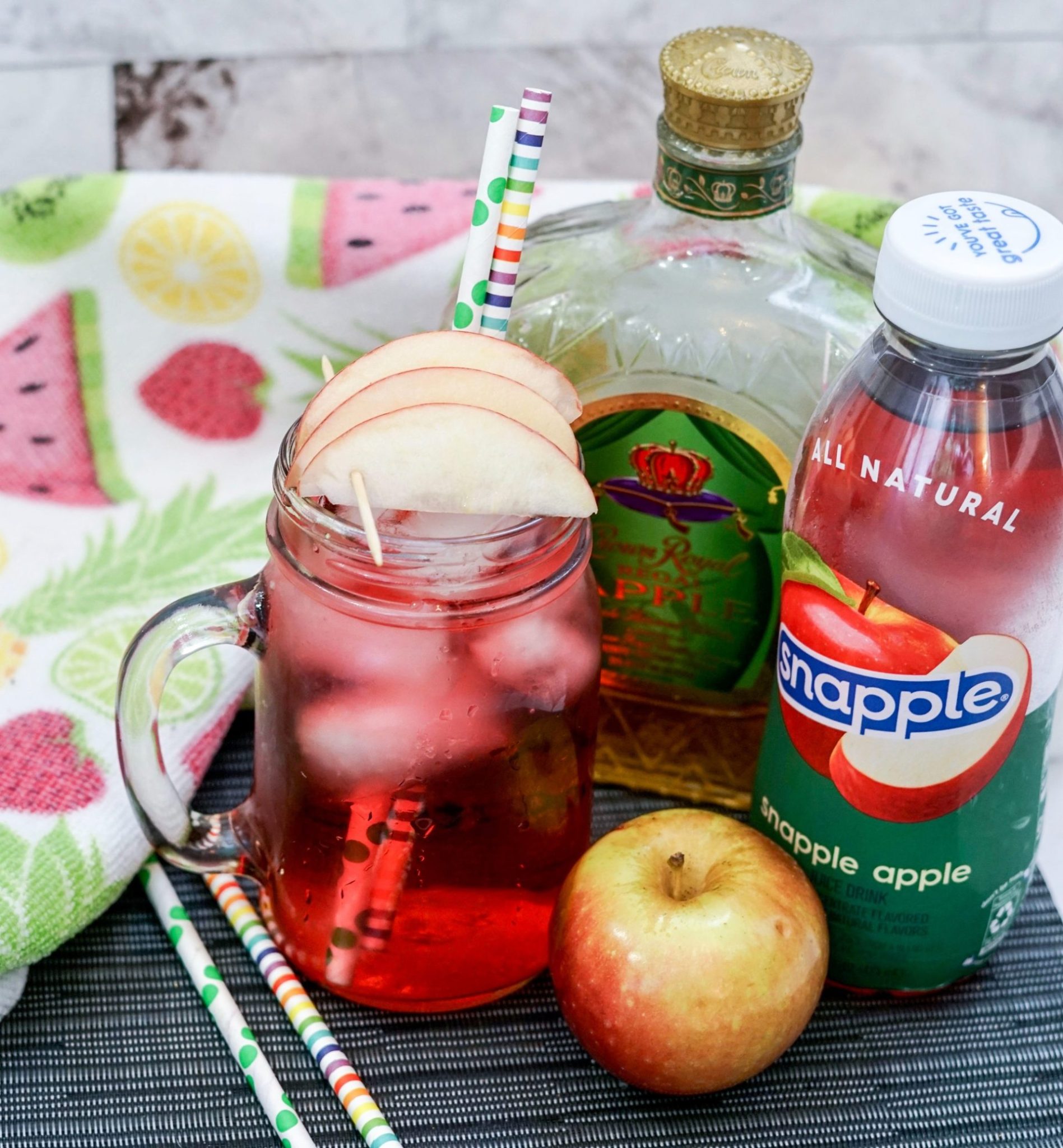 Snapple Apple Whiskey Cocktail - Cocktails and Appetizers